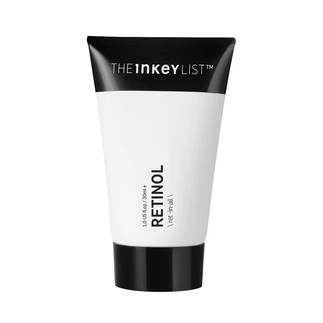 Beyaz zemin üzerine Inkey List Retinol Serum