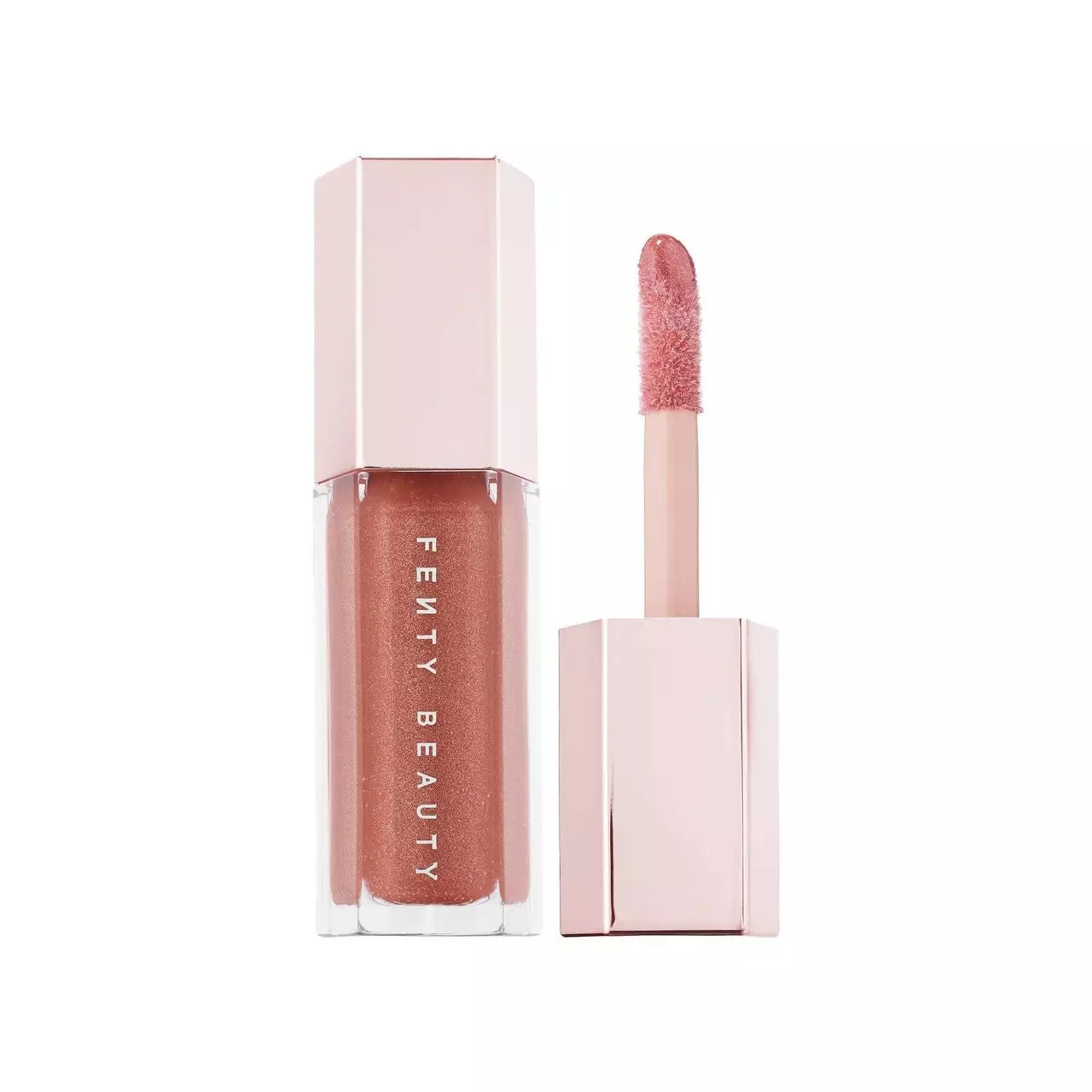 Fenty Beauty Gloss Bomb Universal Lip Luminizer trên nền trắng