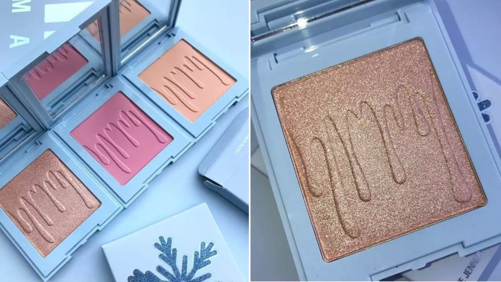 Kylie Cosmetics Libur Blush na highlighter compacts