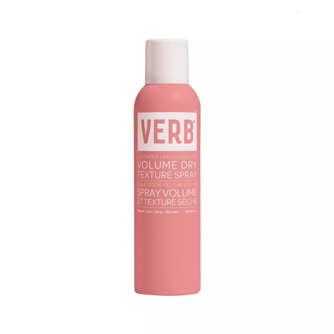 Verb Volume Dry Texture Spray auf weißem Hintergrund