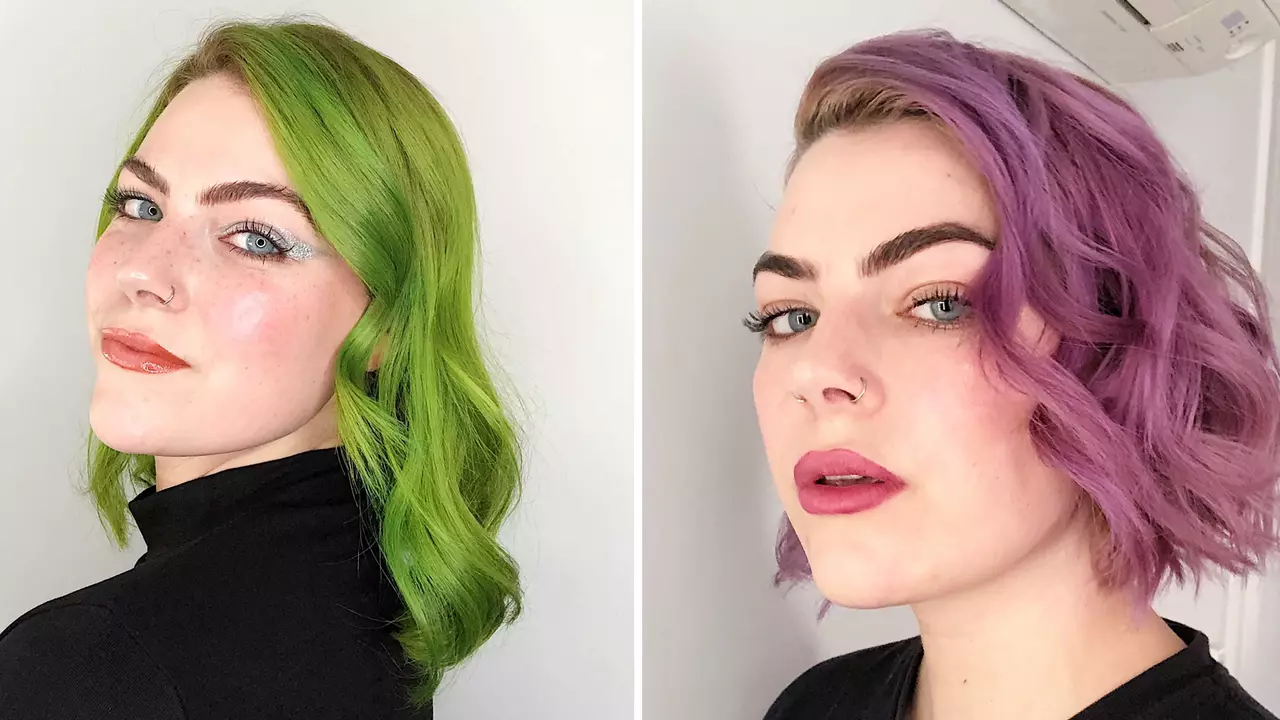 J'ai utilisé cette couleur de cheveux à 18 $ pour passer au vert et elle est restée brillante pendant deux mois