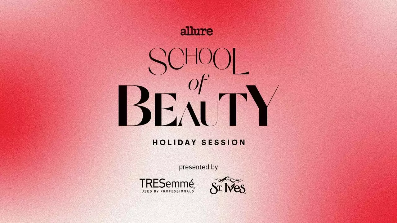 Evento virtual da Escola de Beleza de Allure: Consellos de beleza de inverno e inspiración Glam de vacacións