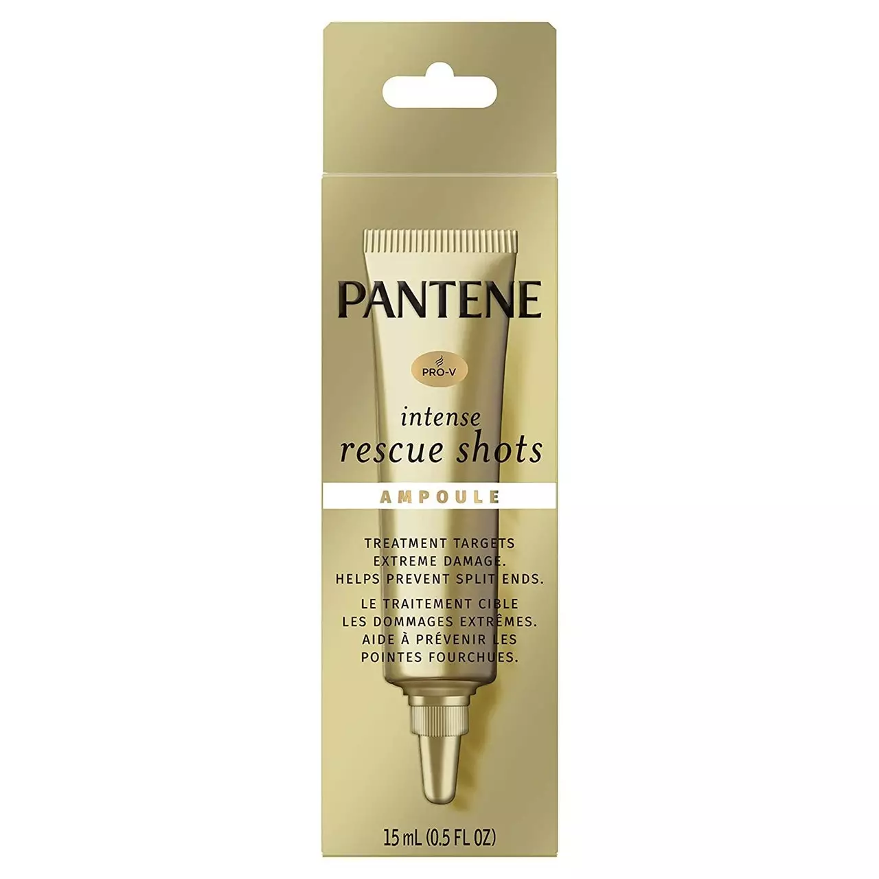 வெள்ளை பின்னணியில் Pantene Pro-V தீவிர மீட்பு காட்சிகள்