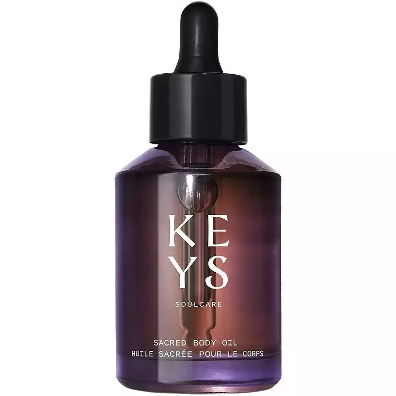 Keys Soulcare Sacred Body Oil på hvit bakgrunn