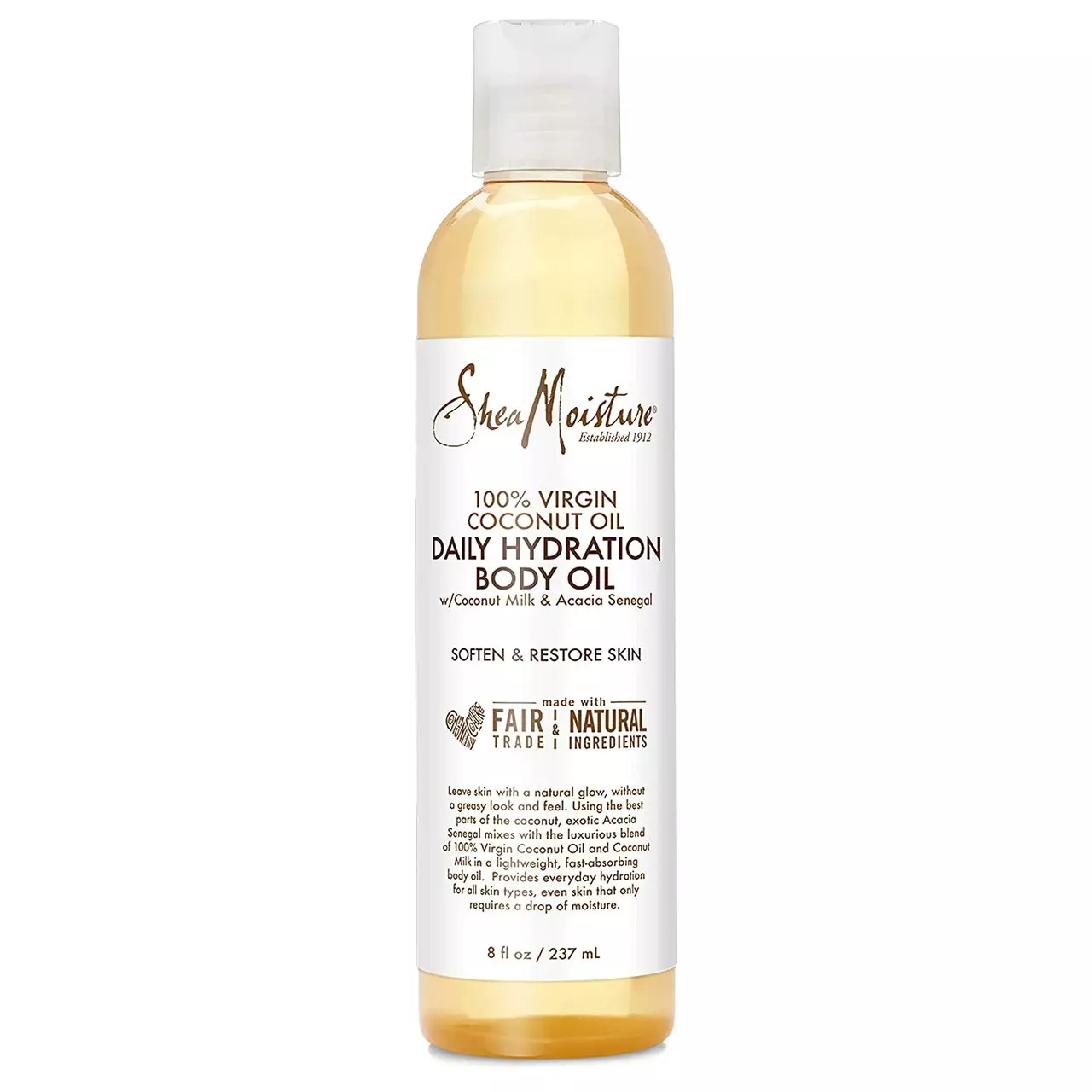 SheaMoisture 100% aceite de coco virxe Aceite corporal hidratante diario