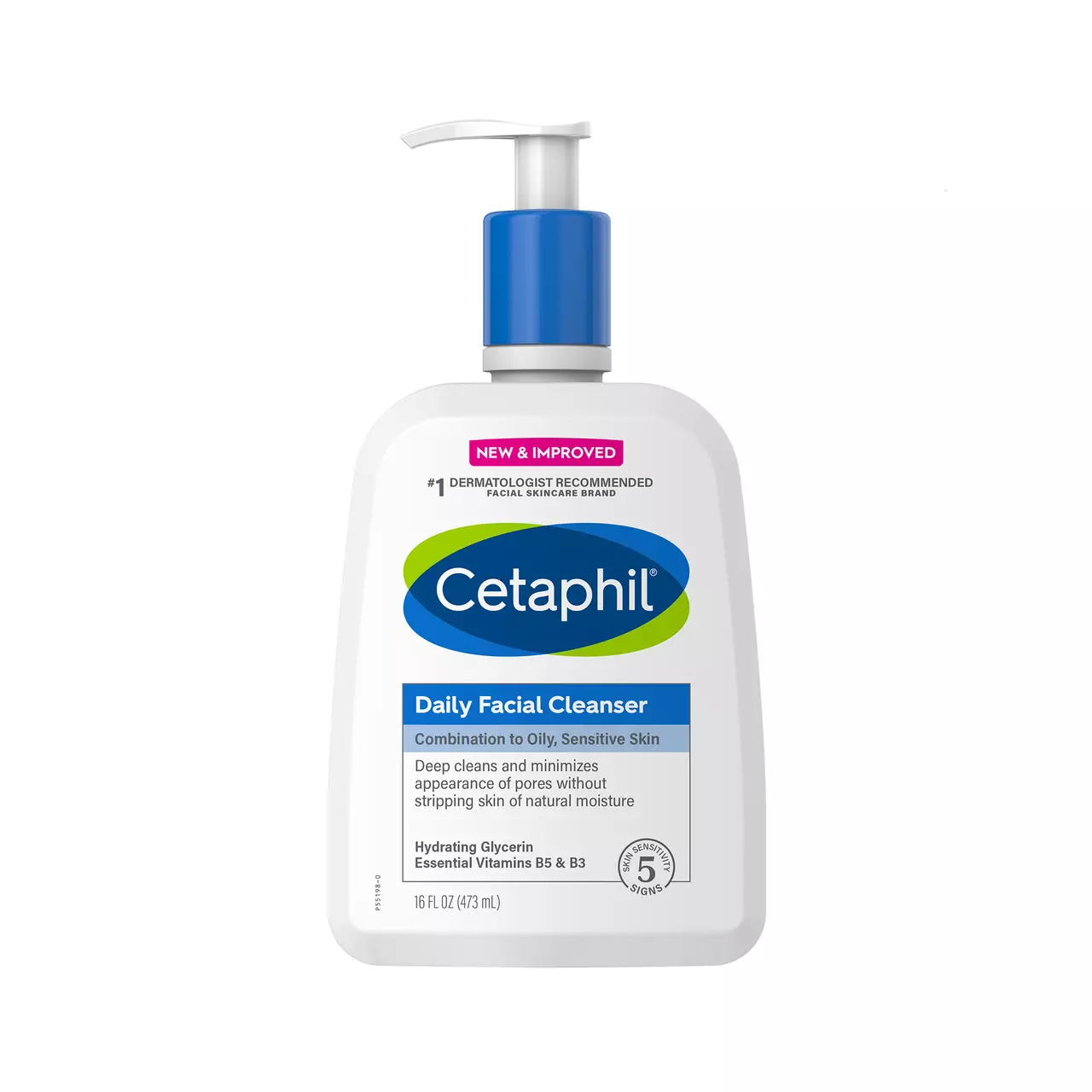 Cetaphil kasdieninis veido prausiklis baltame fone